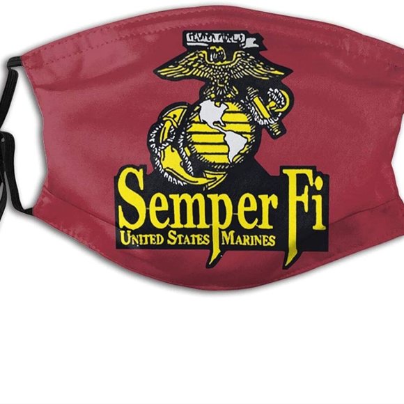 CRTY | Accessories | Semper Fi Usmc Marine Corps Face Mask With Filter ...